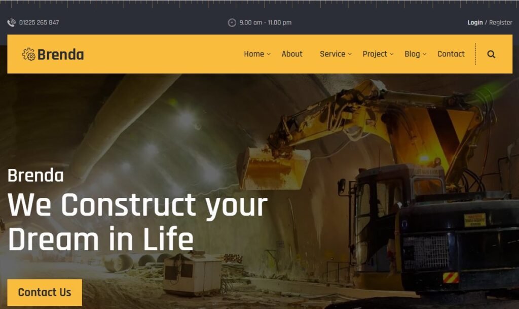 15 Best Construction HTML Templates