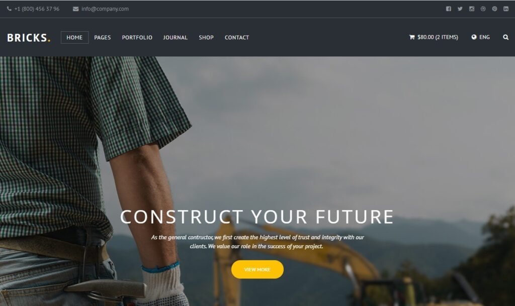 15 Best Construction Html Templates